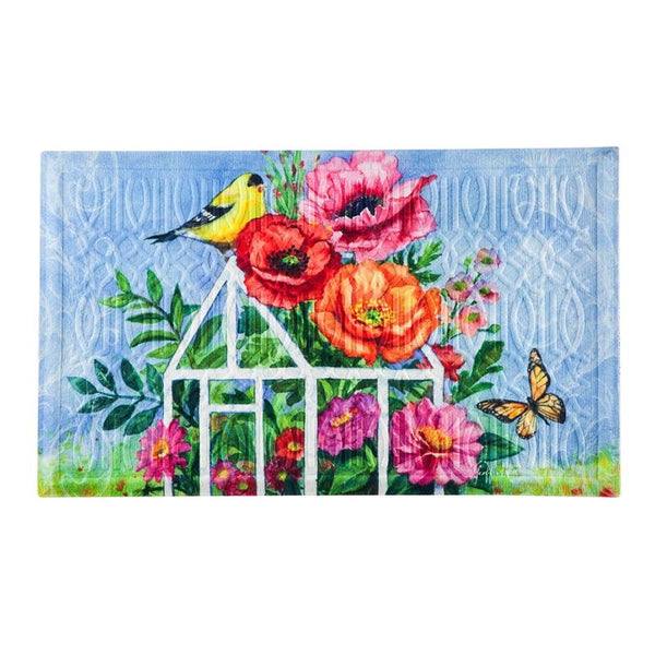 Greenhouse Birds Embossed Floor Mat– Treehouse Gift & Home