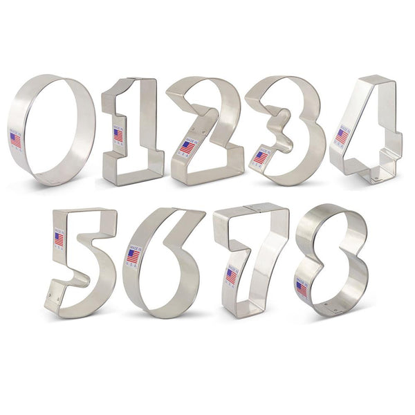 Numbers 9 Piece Cookie Cutters Set | Treehouse Gift & Home